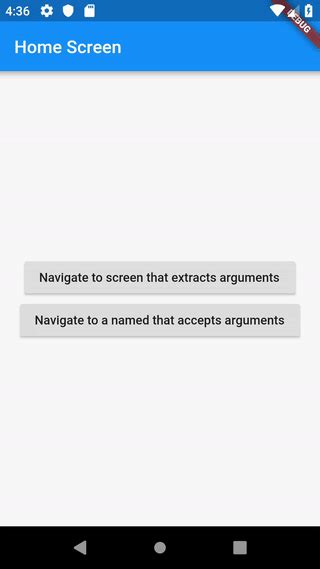 pass arguments to a named route flutter