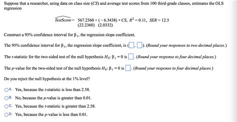 solved suppose that a researcher using data on class