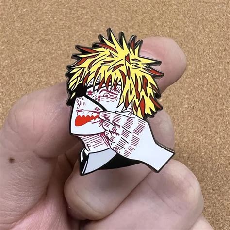 Anime Chainsaw Brooch Set Denji Power Enamel Badges For Backpacks And