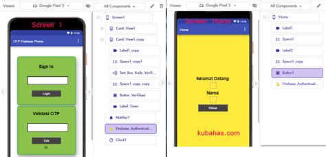 firebase authentication otp verifikasi kodular kubahas