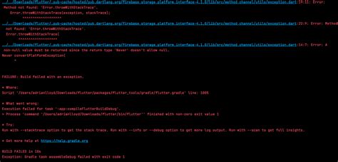 flutter gradle not building after initializing firebase stack overflow