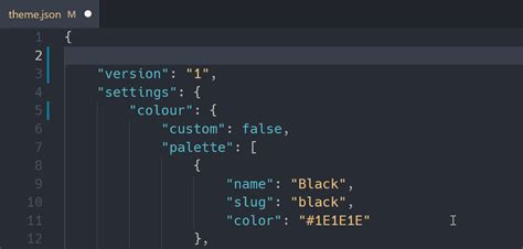 グローバル設定とスタイル theme json japanese team 日本語