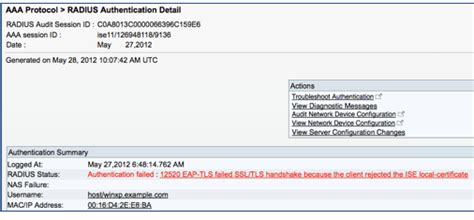 how to troubleshoot ise failed authentications and authorizations cisco