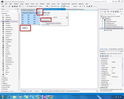asp c vb jquery javascript gridview sql