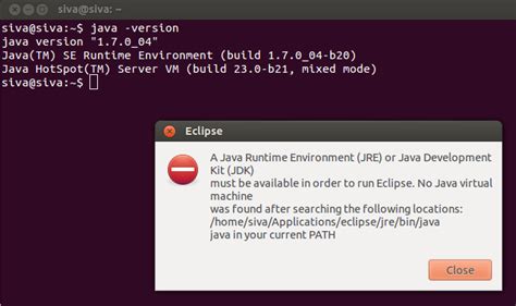 eclipse cannot find java on ubuntu stack overflow