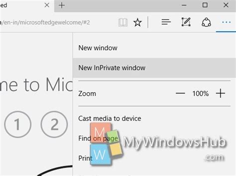 enable or disable microsoft edge inprivate browsing in windows 10