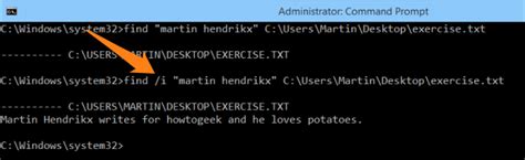 how to use find from the windows command prompt