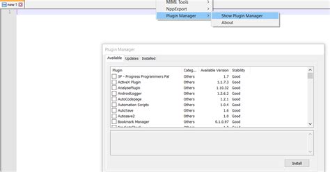how to install plugin manager in notepad my public notepad