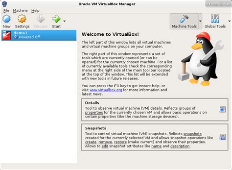 linux commando what to do after installing virtualbox