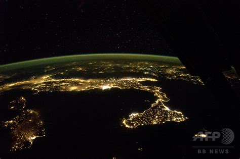 宇宙から見たイタリア半島の夜景 Nasaが公開 写真1枚 国際ニュース：afpbb News