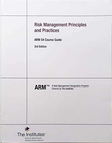 arm 54 course guide risk management principles and practices 3rd