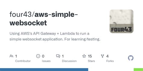 github four43 aws simple websocket using aws s api gateway lambda