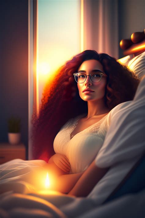 Lexica Woman Long Curly Hair Glasses Dressed In A Formal Dress