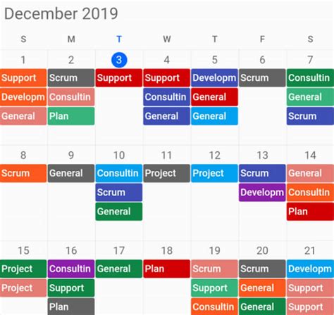 flutter calendar display and select special dates syncfusion