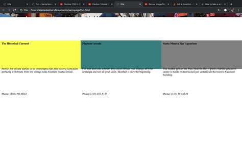 html flexbox not containing elements the way it should