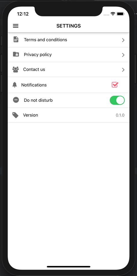 react native settings view npm