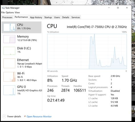 cpu at 100 that goes away when opening task manager microsoft community