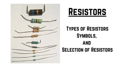 different types of resistor explained with symbols [pdf]