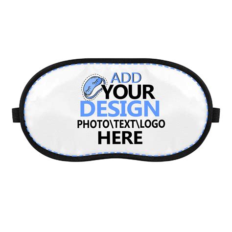 Custom Sleep Mask Eye Mask Personalized Text Logo Photo Soft Eyeshade