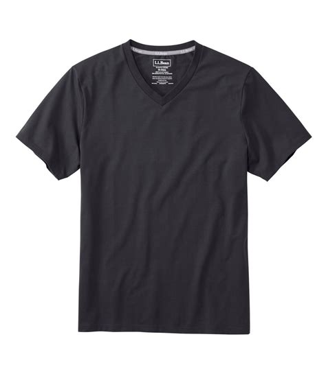 Mens Comfort Stretch Pima Tee Short Sleeve V Neck At L L Bean