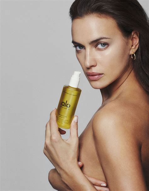 Irina Shayk Goes Topless For Alo Beauty And Wellness Skincare Campaign