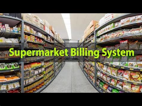 supermarket billing system c project youtube