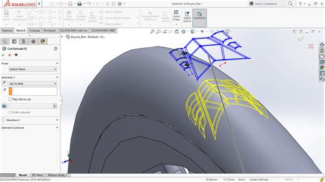 how to apply circular pattern to cut extrude feature in solidworks