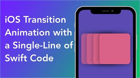 easy ios transition animation with just a single line of swift code