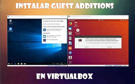 instalar guest additions virtualbox para máquinas virtuales