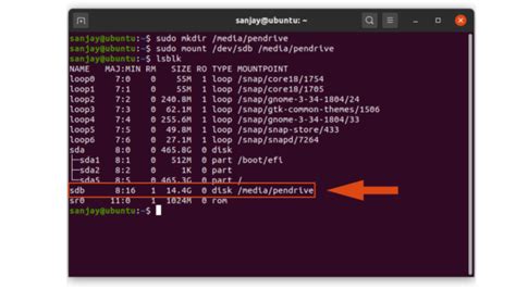 how to mount unmount usb drive on ubuntu and other linux distros