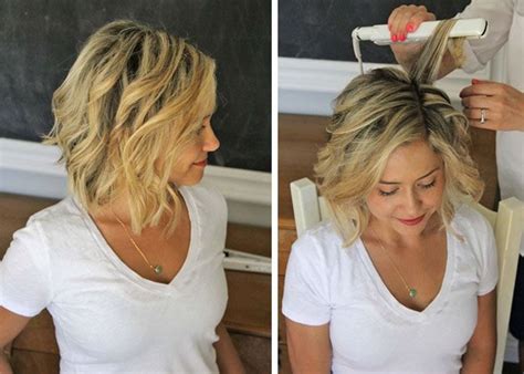 Beach Wave Hair Tutorial Beach Waves For Short Hair Short Hair Waves