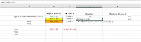 excel can match cells while those two cells are equal