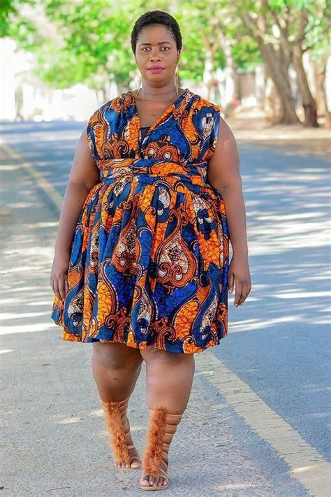 Shweshwe Designs For Plus Size African Wax Prints Wrap Dress