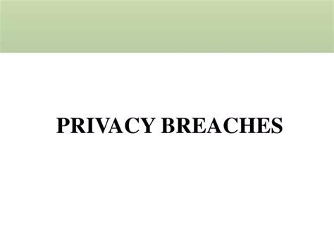 Ppt Privacy Breaches Powerpoint Presentation Free Download Id 970698