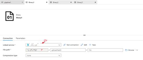 azure loop over multiple folder in sftp and dump them in blob stack