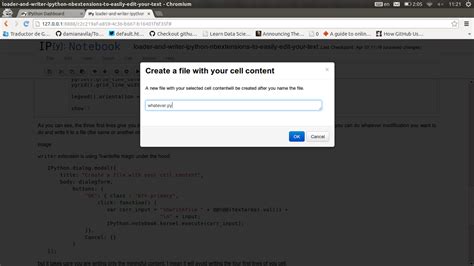 loader and writer ipython nbextensions to easily edit your text