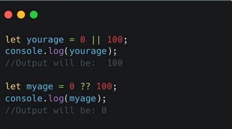 谈谈 javascript 中的空值合并操作符 nullish coalescing operator jerrywang 汪子熙 博客园
