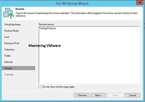 veeam backup replication restore vm 10 mastering vmware