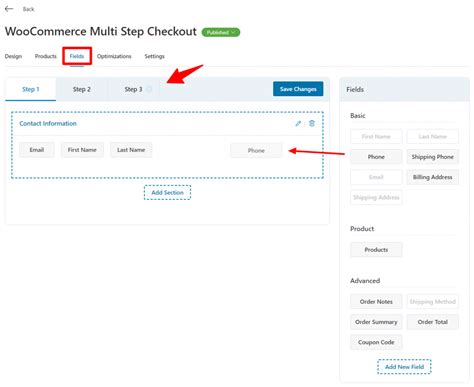 how to create a woocommerce multi step checkout page