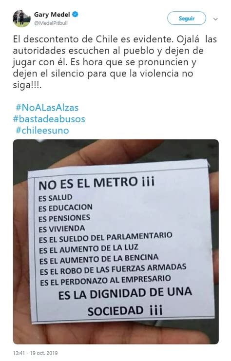Gary Medel Claudio Bravo Y Arturo Vidal Opinaron Sobre Las Protestas