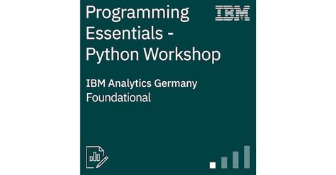 programming essentials python workshop credly