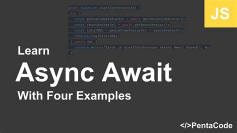 learn async await with four examples youtube