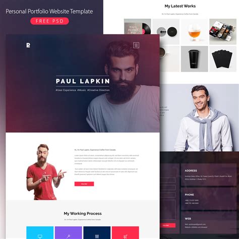 music portfolio template