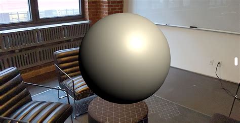 sphere placed on a surface