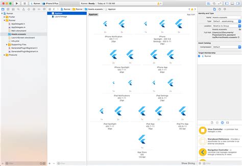 flutter — creating app icons and launch screens for ios