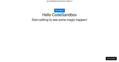 usecallback usememo codesandbox