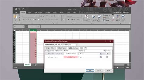 how to skip conditional formatting blank cells in