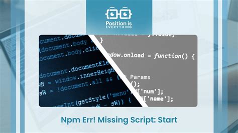 npm err missing script start debugging the mistake