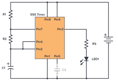 555 timer tutorial and circuits