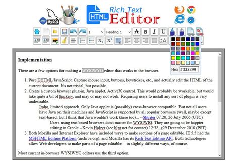 html wysiwyg rich text editor php script codester